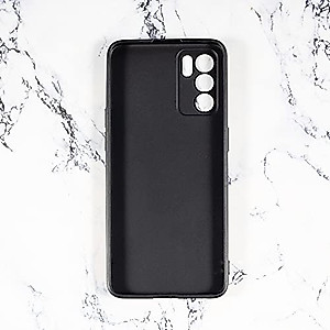 Shantime Oppo Reno 6 5G Case, Soft TPU Back Cover Shockproof Silicone Bumper AntiFingerprints FullBody Protective Case Cover for Oppo Reno 6 5G Black