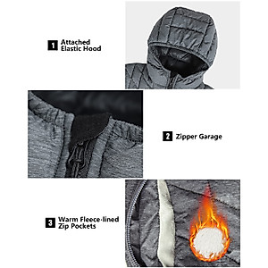 Outdoor Ventures Women's Maryan Hooded Ultra Lightweight Warm Thermolite Long Puffer Coat