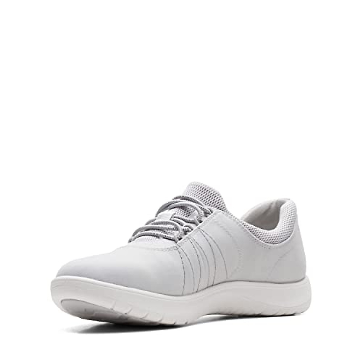 Clarks Adella Stroll Oxford, Light Grey, 8 Medium