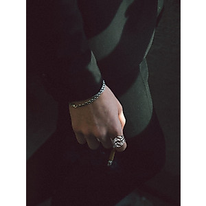 LiHan1028 10 Pieces of Vintage Punk Ring Dragon Snake Octopus Adjustable Ring