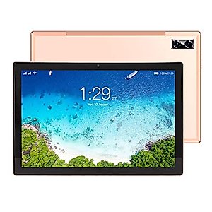 Bewinner 10in Tablet for Android 10, 4GB RAM 64GB ROM,1920x1200 IPS HD Screen, Octa Core Processor, Dual Sim 4G LTE Call Tablet, 5G WiFi Tablet PC GPS Dual Camera(Gold)
