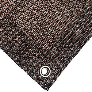 ALBN Balcony Privacy Screen Cover Fence Shade Net Cover Windshield UV Resistant with Eyelet HDPE Anti-Aging for Outdoor Roof Garden Backyard (Color : Brown, Size : 0.9x4m)
