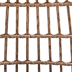 Yaheetech Egg Rattan Chair, Indoor/Outdoor PE Rattan Egg Basket Lounge Chair w/ 4 Cushions, Oversized Egg-Shaped Chair w/Metal Frame Stand for Patio, Backyard, Living Room - Light Brown/Ivory