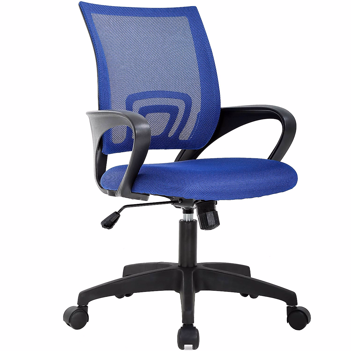 Office Chair Desk Chair Mesh Computer Chair with Lumbar Support Modern Executive Adjustable Chair Task Rolling Swivel Ergonomic Chair for Women Adults(Blue)