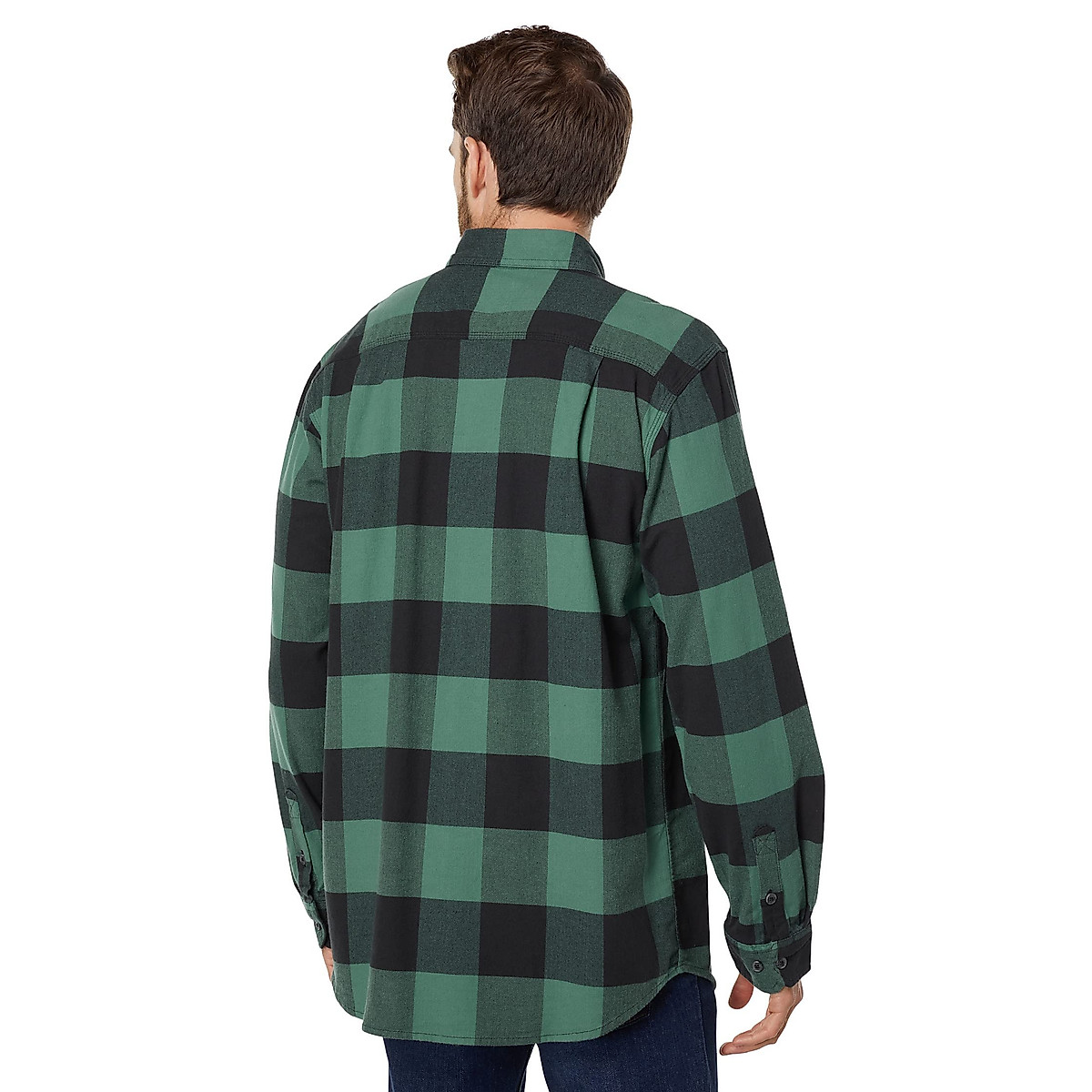 Carhartt Men's 105432 Rugged Flex Relaxed Fit Midweight Flannel Long-S - X-Large - Slate Green