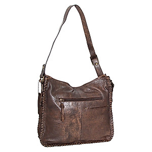 Shauna Leather Crossbody Bag (Burgundy)