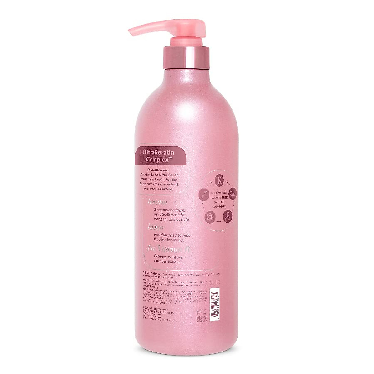 Infusion K Keratin Anti-Breakage Conditioner with UltraKeratin Complex - Hydrates & Enhances Softness & Shine | Strengthens Weak & Damaged Hair | Color Safe | Paraben & Sulfate Free (32 oz)