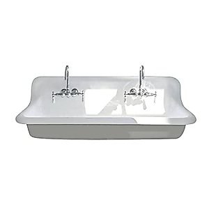 Vintage Tub & Bath 48 Inch Cast Iron High Back Farm Sink