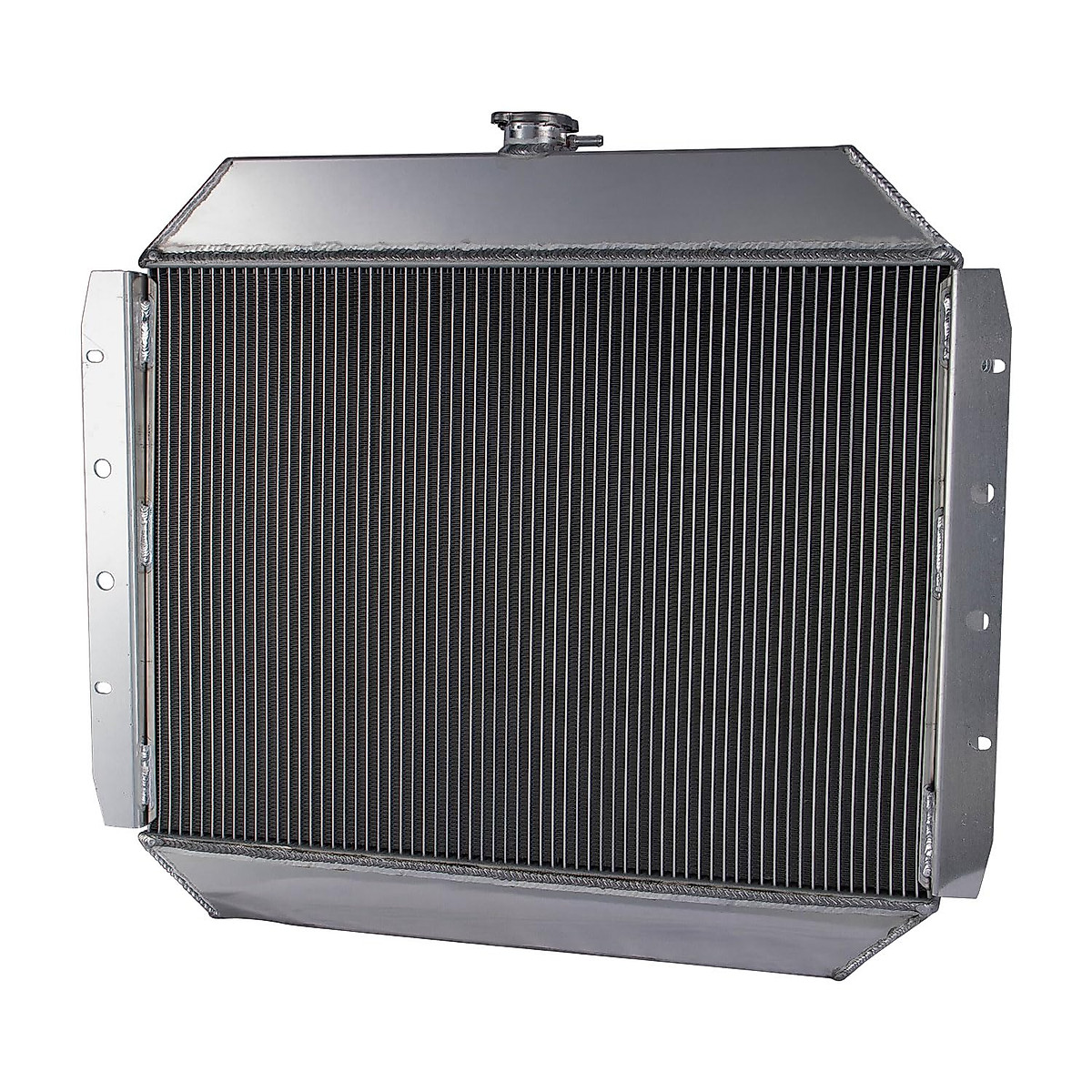 HonorPower 3 Row Core Aluminum Radiator for 1966-1979 Ford Bronco F100 F150 F250 F350 F500 Pickup Truck L6 V8 Engines All AA5052 Aluminum Radiador + 2 X 12 Fan W/Shroud & Relay