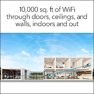 NETGEAR Orbi Whole Home Tri-Band Mesh WiFi 6 System (RBK754) – Router with 3 Satellite Extenders | Coverage up to 10,000 sq. ft. and 40+ Devices | AX4200 (Up to 4.2Gbps)