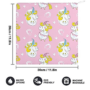 Lurnise Hand Towel Unicorn Hand Towels Dish Towel Lanyard Design for Bathroom Kitchen Sports