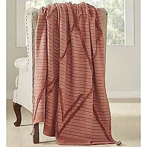 Modern Threads 100% Cotton 60x70 Throw Yamilah Nutmeg