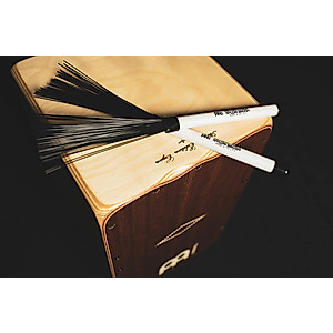 Meinl Percussion Retractable Nylon Cajon Drum Brushes — Made in USA — for Acoustic Music (CB2)