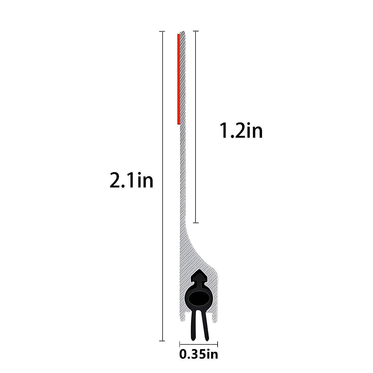 USUKUE Metal Door Draft Stopper Bottom Mice Seal Strip Noise Blocker, Aluminium Mouse Sweep 2" W x 36" L, Silver