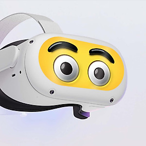 KCD VR Headset Controller Decal Sticker -Front Eyes Skin - Yellow Cartoon Character