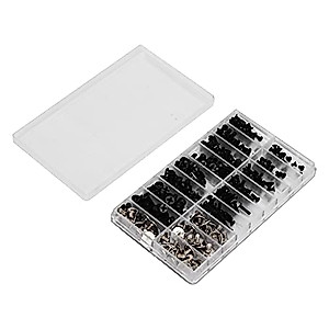 Computer Screws Kit Alloy Steel Micro Cross Screw Assortment Set M2 M2.5 M3 Fasteners,360Pcs