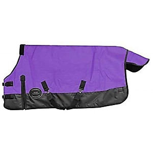 Showman Pony/Yearling 42"- 46" Waterproof & Breathable 1200 Denier Turnout Blanket (Purple)