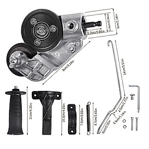 Electric Drill Plate Cutter, Sheet Metal Cutter Attachment with Adapter, DIY Metal Shear Drills Attachment, Drill Cut Pro Metal Cutting Adapter for Precise Cutting Iron, Copper, Aluminum, Steel