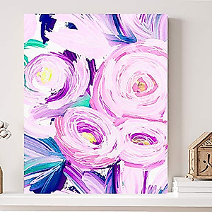 Wall Art Modern Fashion Flower Print Glam Modern Art Poster Print Designer Brand