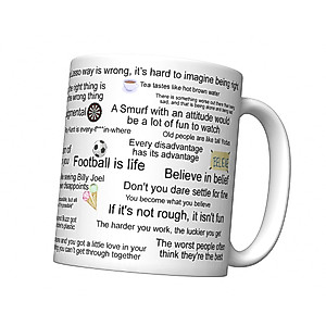 CJ Artisans Lessons I Learned From Watching Ted Lasso Inspirational Coffee Mug [LASSO]