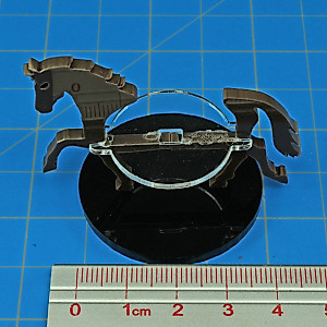 LITKO Horse Character Mount | Role Playing Games | Compatible with DND Pathfinder | (40mm Circular Base, Brown)