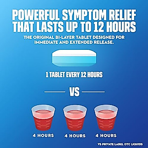 Mucinex 12 Hour Maximum Strength 1200 mg Guaifenesin Extended-Release Tablets for Excess Mucus Relief, Expectorant Aids Excess Mucus Removal, Chest Congestion Relief, 14 Tablets