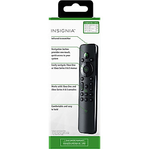 Insignia™ - Media Remote for Xbox Series X | S & Xbox One - Black NS-XB14KRMT