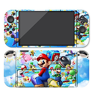 SadSkins Full Wrap Skin for Switch OLED Anime Switch OLED Protector Skin Cover Matte Vinyl Decal Stickers（Only Switch OLED）