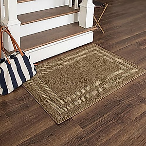 Mohawk Home Alden Sisal Geometric Border Tan 2' 6" x 3' 10" Area Rug Perfect for Living Room, Dining Room, Office