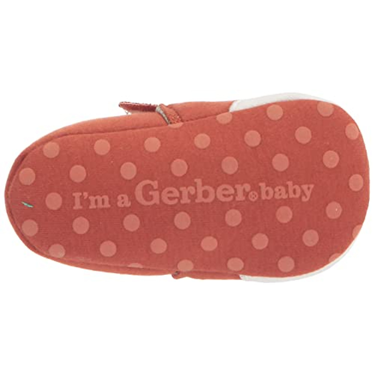 Gerber Baby Moccasins Crib Shoes Newborn Infant Neutral Boys Girls, Fox Orange, 0 3 Months Unisex
