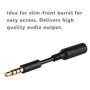 3 Pack Headset Audio Jack Extender, 3.5mm Headphone AUX Extension Adapter for Juice Pack, for Battery Charger Case, Power Case, for Smartphones, Tablets