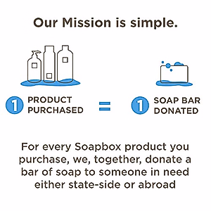 Soapbox Body Wash, Coconut Milk & Sandalwood - Moisturizing Body Wash Cleanser w/Aloe Vera & Shea Butter | Paraben Free, Gluten Free, Cruelty Free & Vegan Body Wash, 16oz Bottles (Pack of 3)