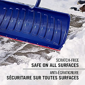 26" Poly Blade Snow Pusher, with Nylon Wear Strip