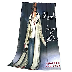 Flannel Blanket Patty Loveless Soft Lightweight Throw Blanket Warm Durable Sofa Couch Decor Beding 50"X40"