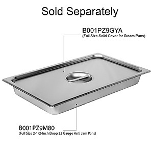 Excellante Full Size 2-1/2-Inch Deep 22 Gauge Anti Jam Pans