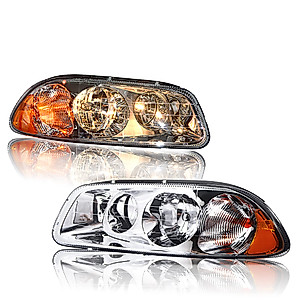 Torque Headlight PAIR Replacement for Mack Vision Granite Pinnacle CX CXU CXN GU4 GU5 GU7 GU8 CXN613 CXU613 CT713 GU813 semi Trucks [Included All Bulbs] Driver Passenger Side Set (TR049-R,TR049-L)