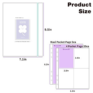 B FANCY K-pop Photocard Holder Book Simple 6ring Binder 200 Photo Pockets Collect Book
