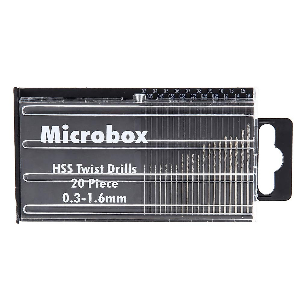 Mesee 20 Pieces HSS Mini Micro Drill Bit Set, 0.3-1.6mm Shank Twist Drill Bits Precision Drill DIY Kit Rotary Hand Tools Accessory