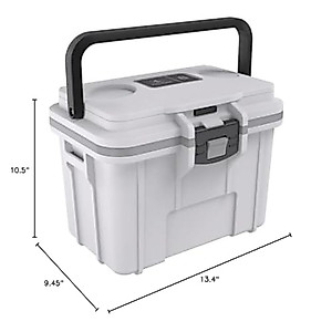Pelican 8 Quart Personal Lunch Box Cooler (White/Gray)