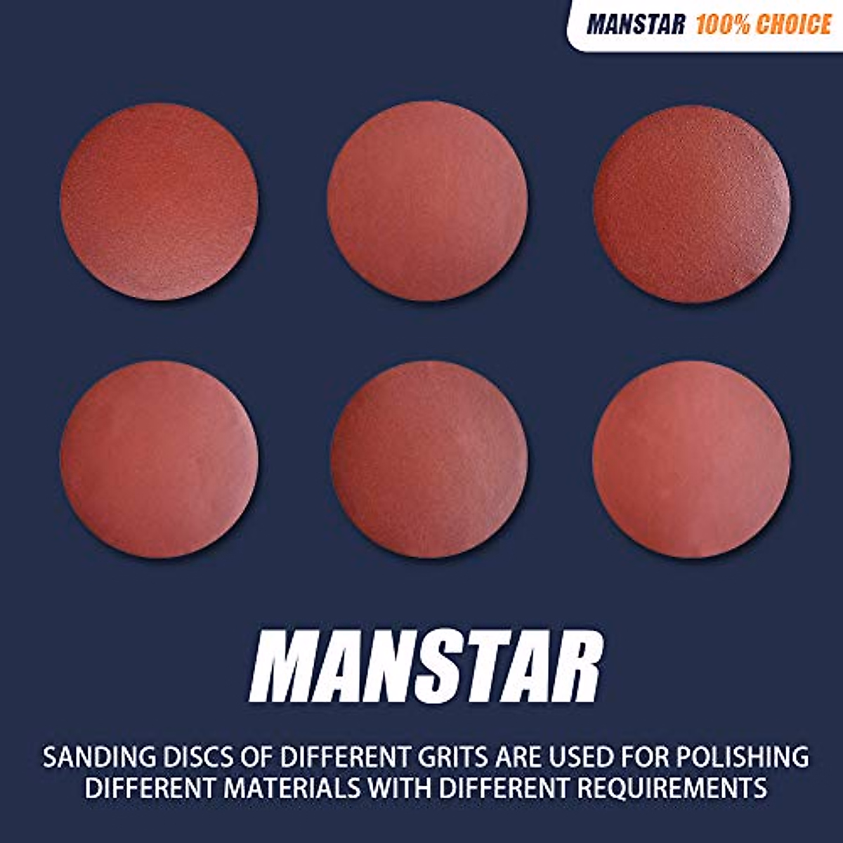 30 PCS 9-Inch Assorted PSA Aluminum Oxide Sanding Disc,NO-Hole Self Stick