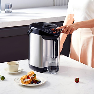 VEVOR Hot Water Dispenser, Adjustable 4 Temperatures Water Boiler and Warmer, 304 Stainless Steel Countertop Water Heater, 3-Way Dispense for Tea, Coffee and Baby Formula, 3L/102 oz