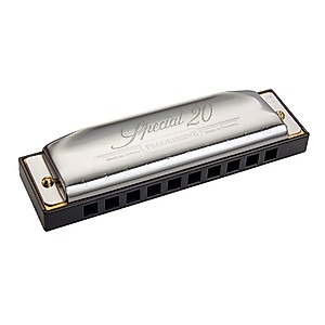 Hohner Special 20 Diatonic Harmonica, C-major - Professional, Responsive Reeds, Injection Molded Plastic Comb with Projecting Mouthpiece