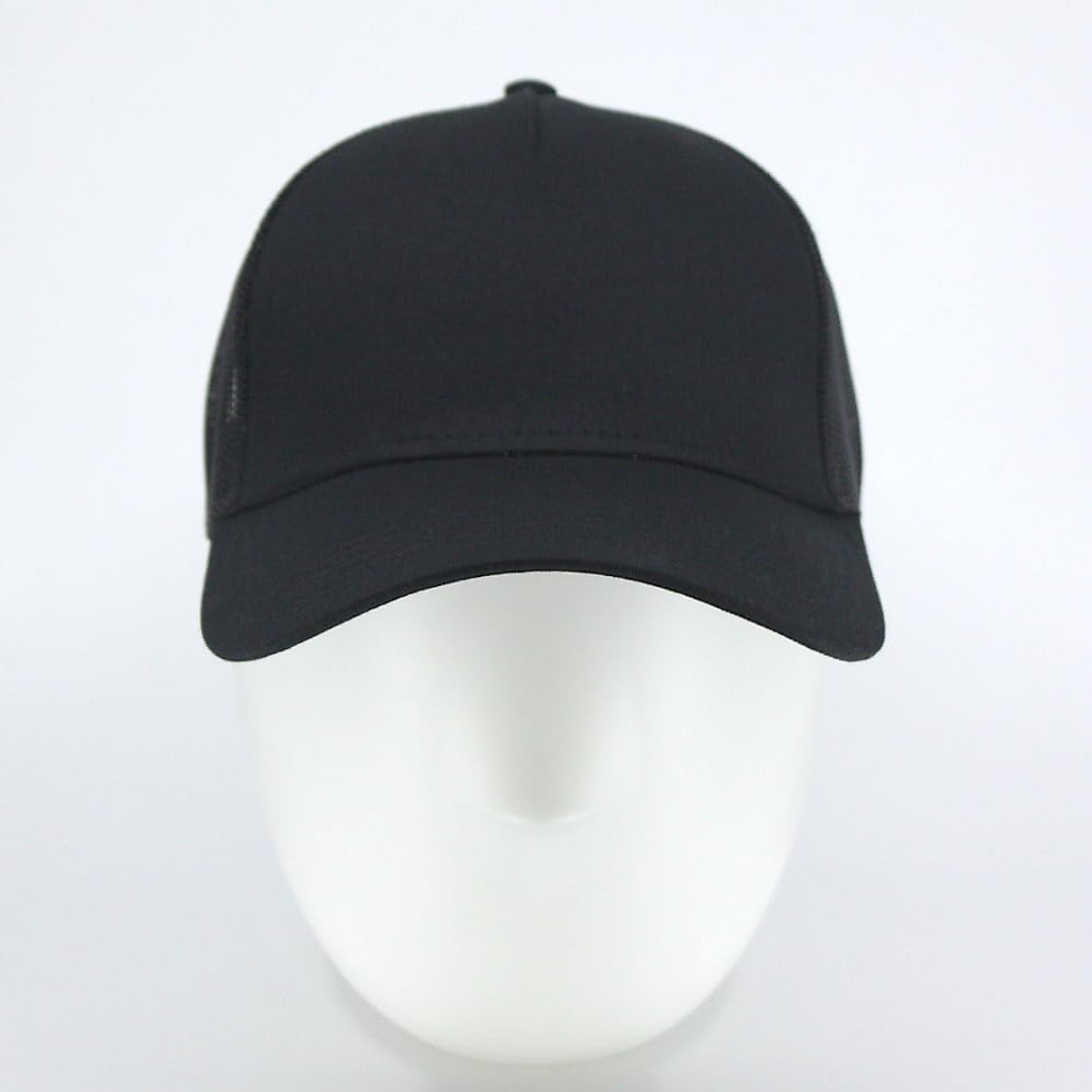 Plain Two Tone Cotton Twill Mesh Adjustable Trucker Baseball Cap