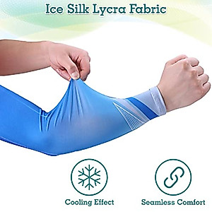 DAKWAK UV Sun Protection Arm Sleeves,Cooling Sports Sleeve for Running Cycling, 4 Pairs