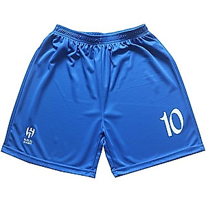 ORGBRAIN 2023/2024 Hilal Riyadh Al Home #10 Neymar Football Soccer Kids Jersey Shorts Socks Set Youth Size (Blue, 28)