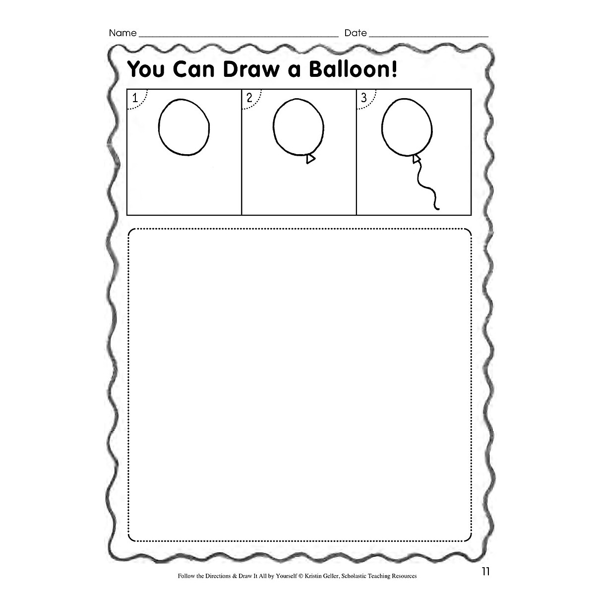 Follow the Directions & Draw It All by Yourself!: 25 Reproducible Lessons That Guide Kids to Draw Adorable Pictures