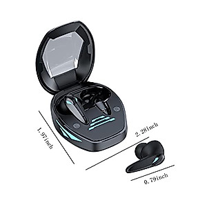 2022 New Wireless Earbuds Bluetooth Earbuds Control with Charging Case, Noise Cancelling,HiFi Sound,Digital Led Light Ipx5 Waterproof Earphones in-Ear for Sports and Gym
