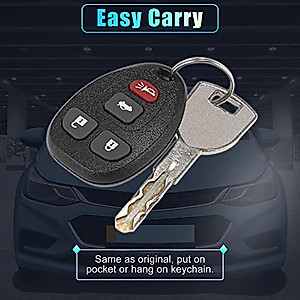 X AUTOHAUX 315MHz KOBGT04A Keyless Entry Remote Car Key Fob for Chevy Malibu HHR for Pontiac G5 G6 Grand Prix Solstice for Saturn Aura Sky for Buick LaCrosse 15252034 4 Buttons