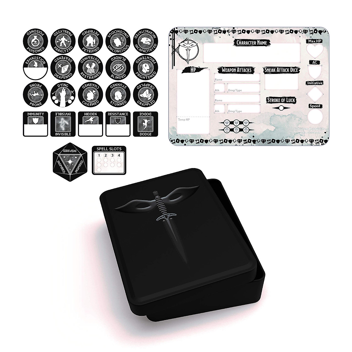 Gale Force Nine Rogue Token Set, Multicolor