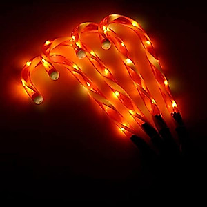 Christmas Candy Cane Lights,Solar Christmas Light， Christmas Candy Cane Pathway Lights， Christmas Decoration for Home Garden， New Year Xmas Lawn Lights，4pcs